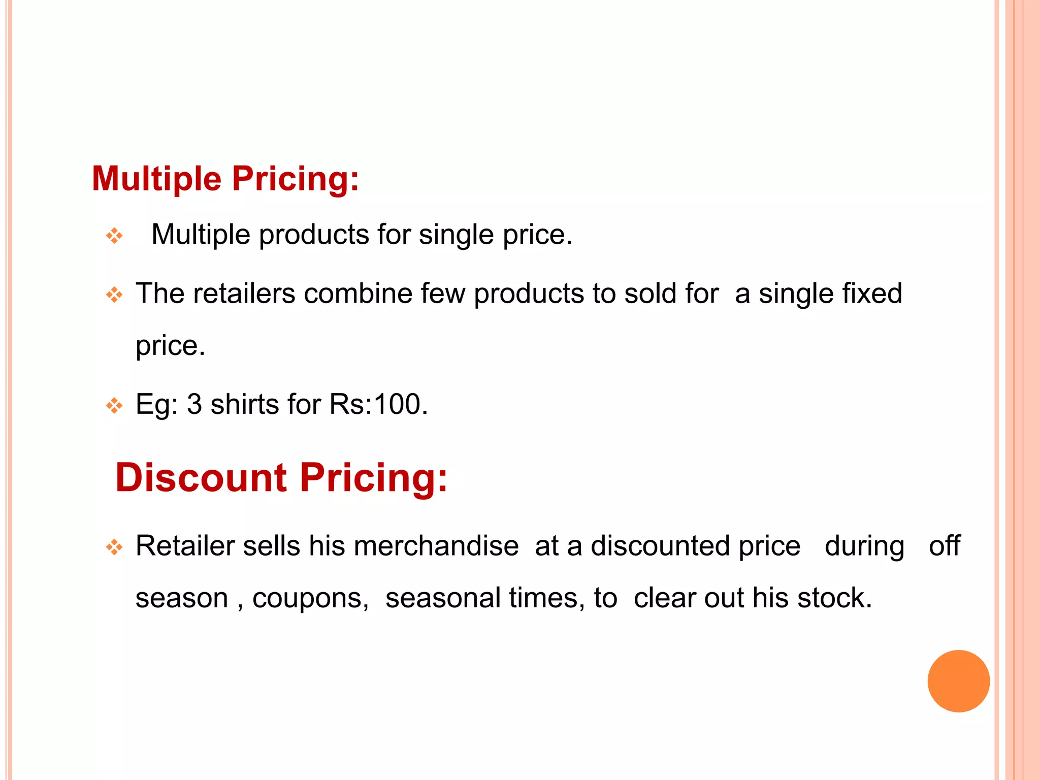 Retail pricing | PPTX