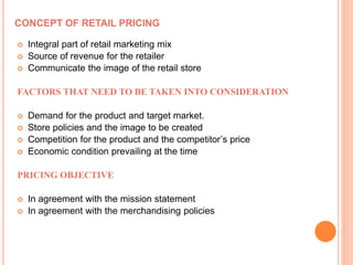 Retail pricing | PPTX