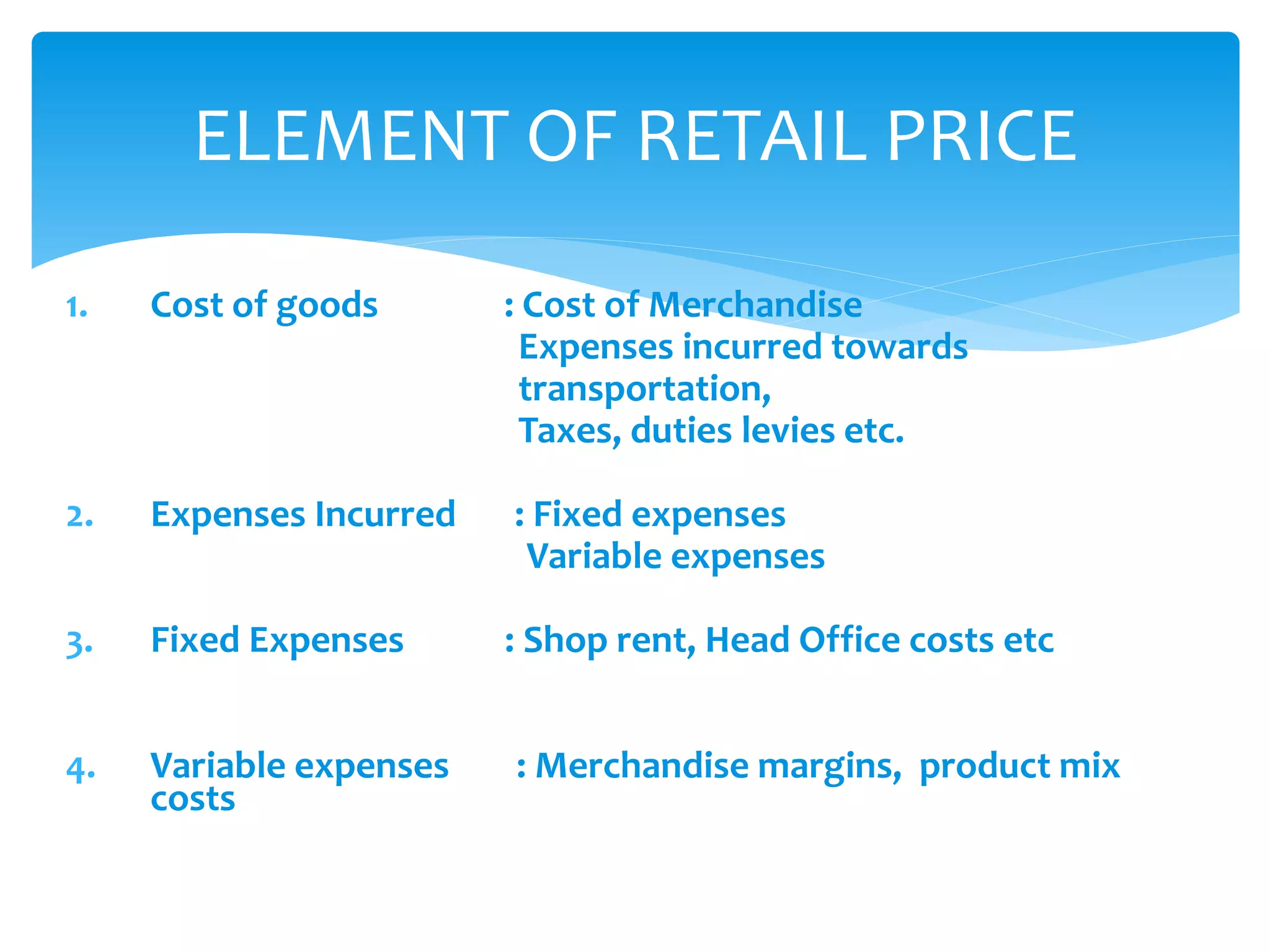 Retail pricing strategy by sumit | PPTX