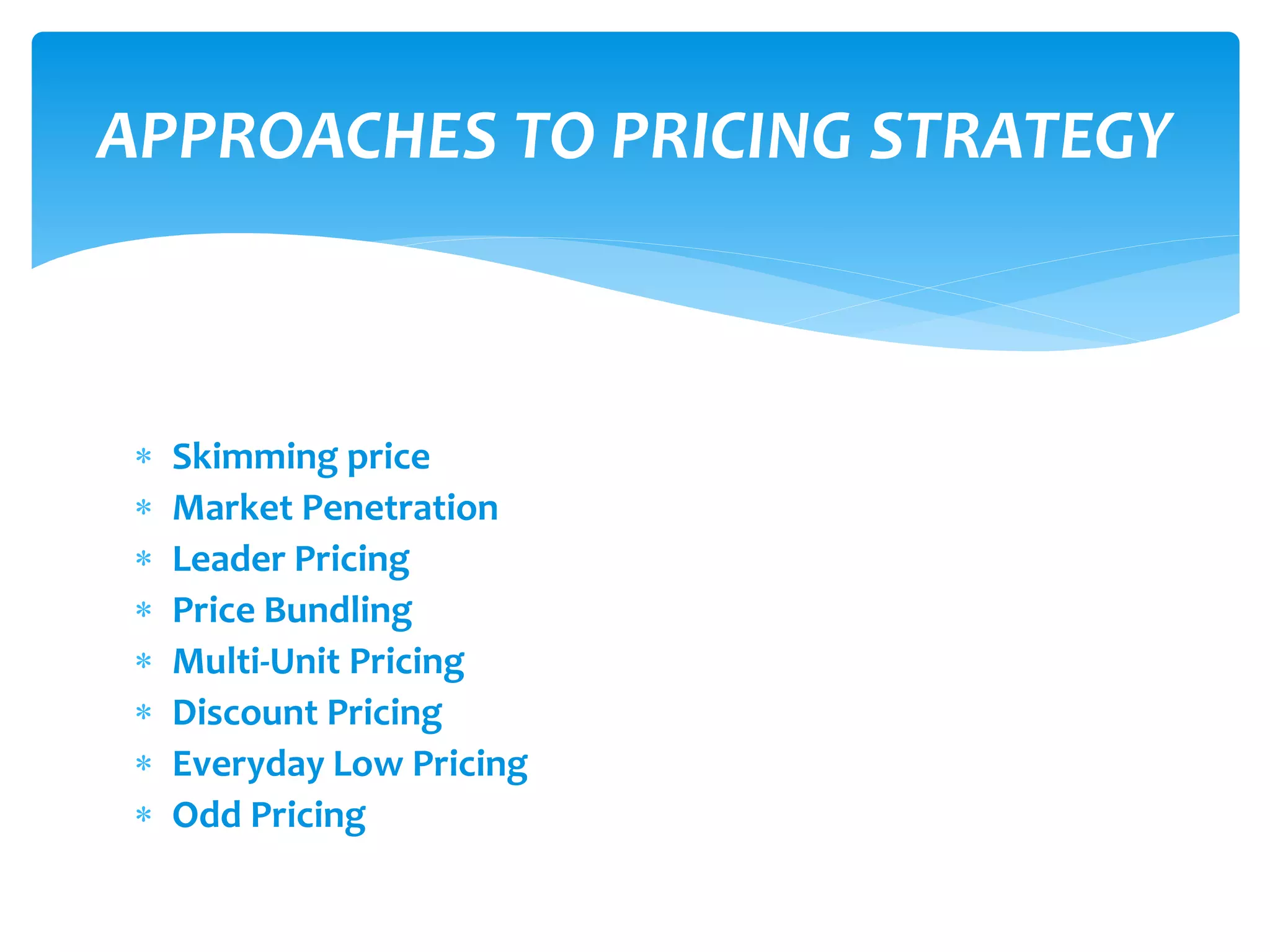 Retail pricing strategy by sumit | PPTX