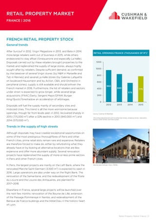 Retail property market france 2016 | PDF