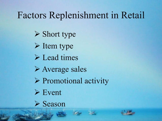 Retail replinishment | PPT