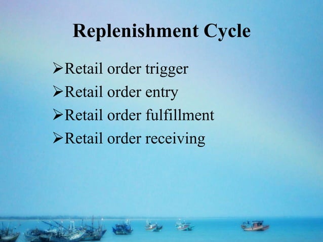 Retail replinishment | PPT