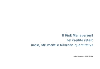 Retail Risk Management 2010 | PPT