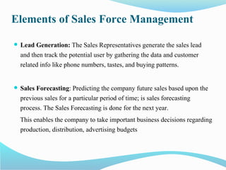 Retail sale force management | PPTX