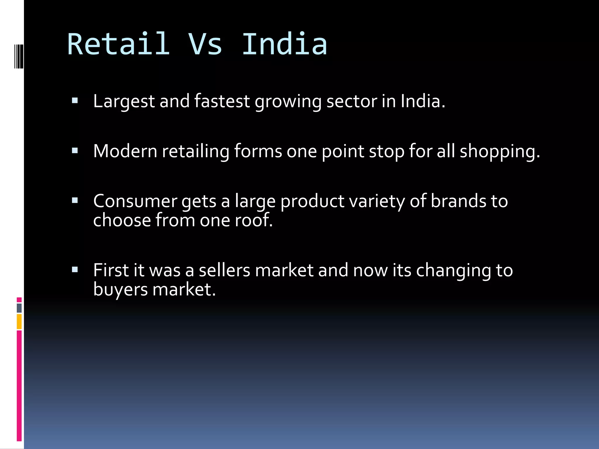 Retail scenario in india | PPTX