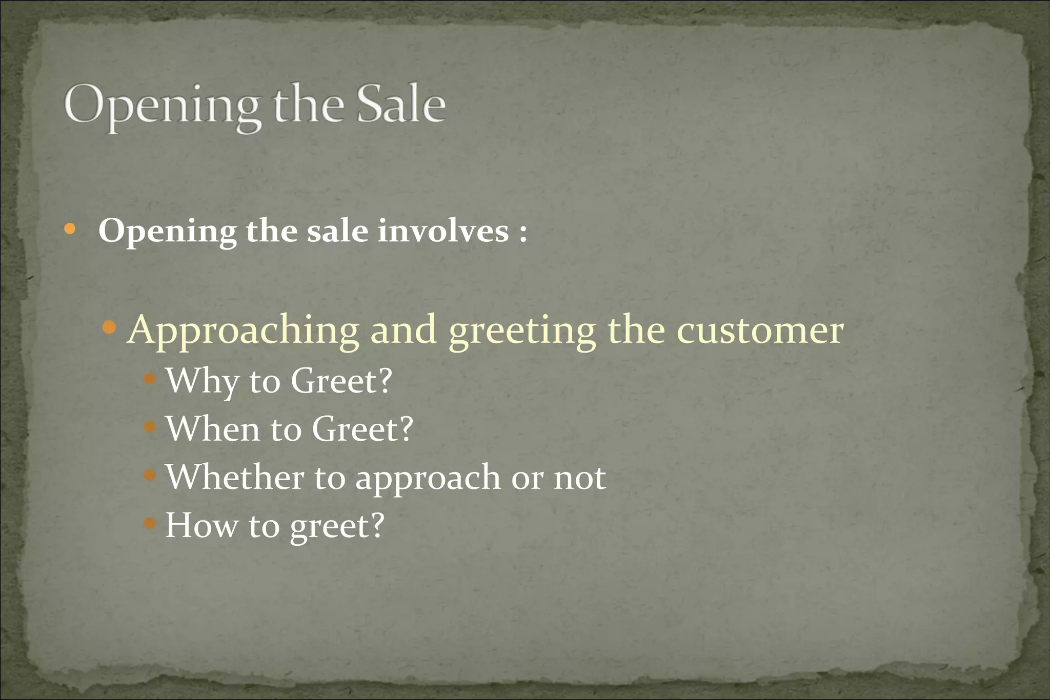 Retail selling process 2 (2) | PPT