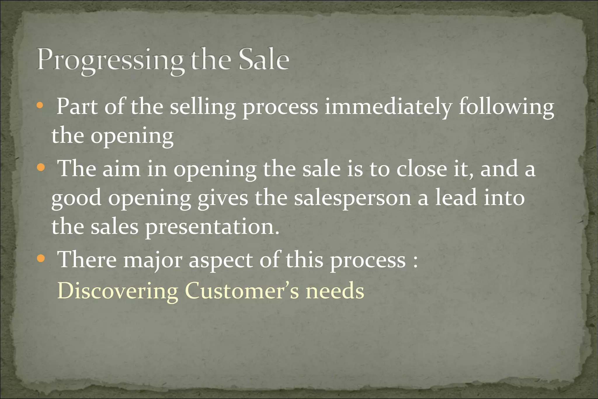 Retail selling process 2 (2) | PPT