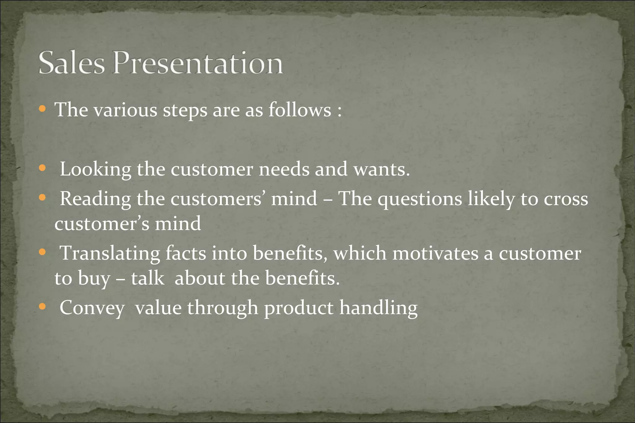 Retail selling process 2 (2) | PPT