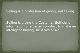 Retail selling process 2 (2) | PPT