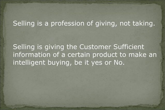 Retail selling process 2 (2) | PPT