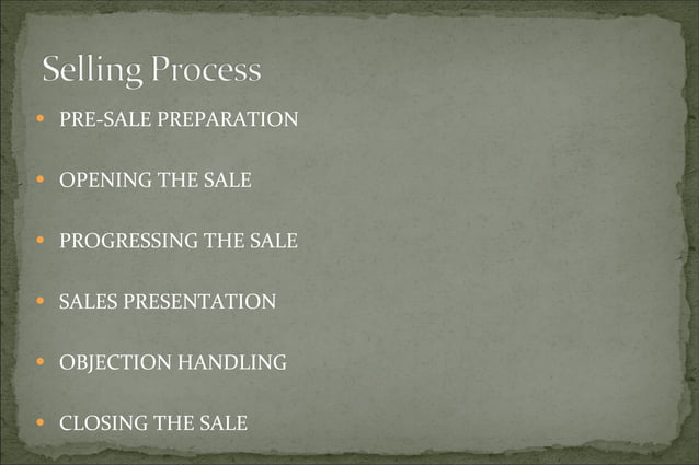 Retail selling process 2 (2) | PPT