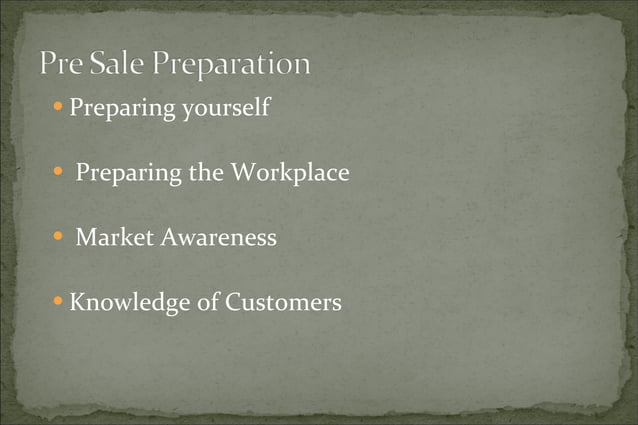 Retail selling process 2 (2) | PPT