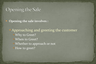 Retail selling process 2 (2) | PPT