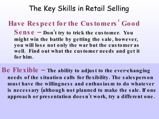 Retail selling skills | PPT