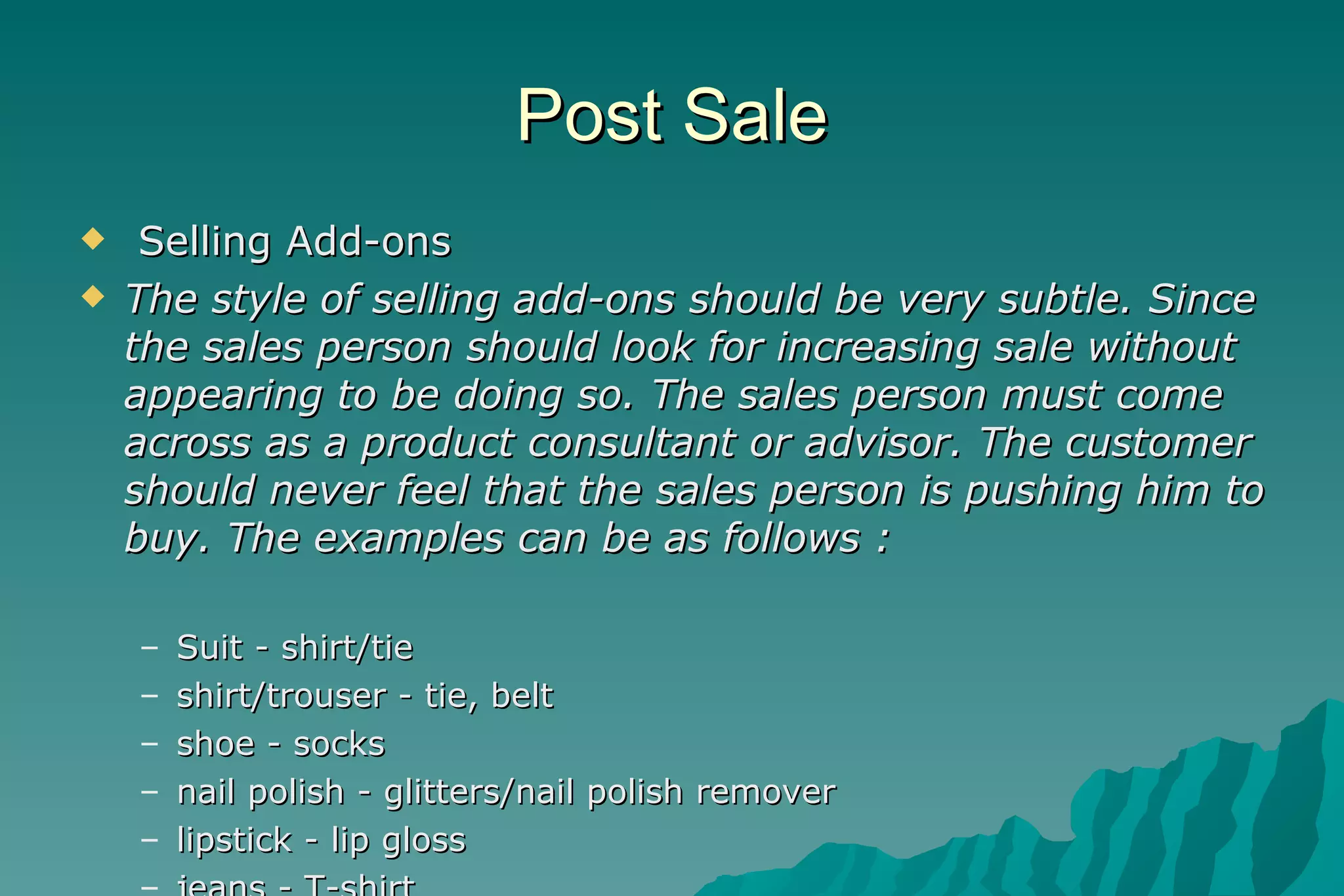 Retail Selling Techniques | PPT