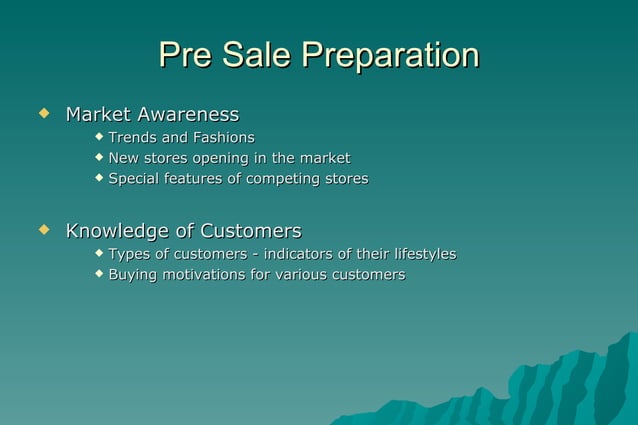 Retail Selling Techniques | PPT | Sales | Business