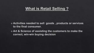 Retail selling techniques | PPTX