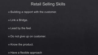 Retail selling techniques | PPTX