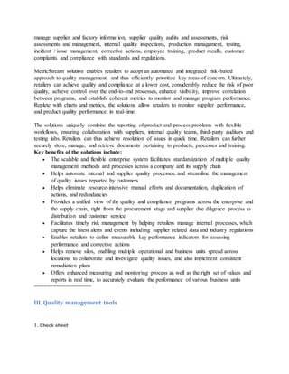 Retail service quality management | DOCX