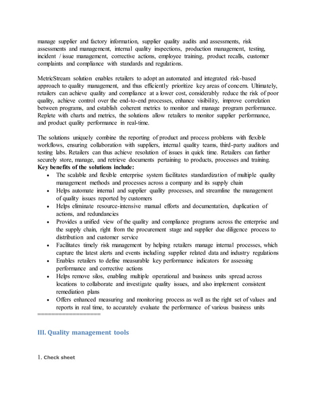 Retail service quality management | DOCX | Retail Industry | Industries