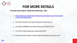 Retail Site Planning Strategy for Market Expansion and Store ...