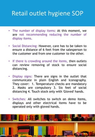 Retail SOP Post COVID - Brand Stores | PDF