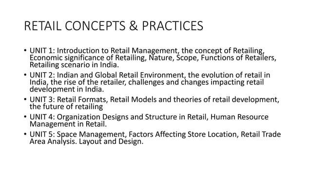 Retail space management sy | PPTX