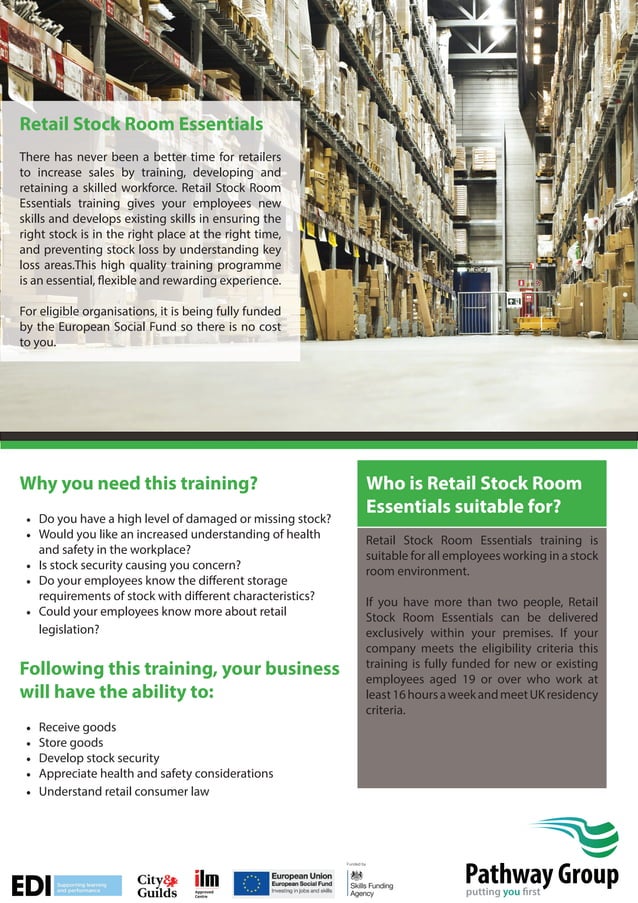 Retail Stock Room Essentials Training Course | PDF