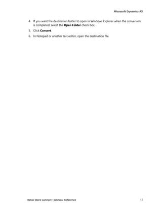 Retail store connect technical reference | PDF