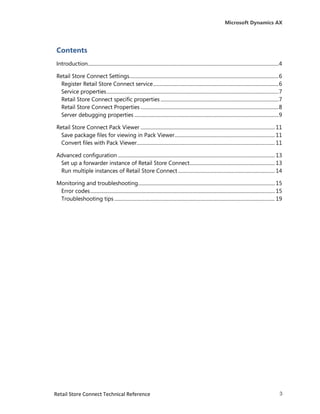 Retail store connect technical reference | PDF