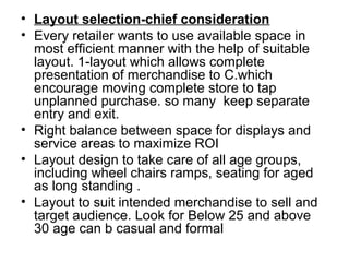 Retail store design | PPT