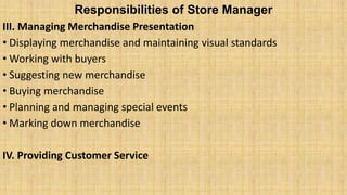 Retail store operations | PPTX