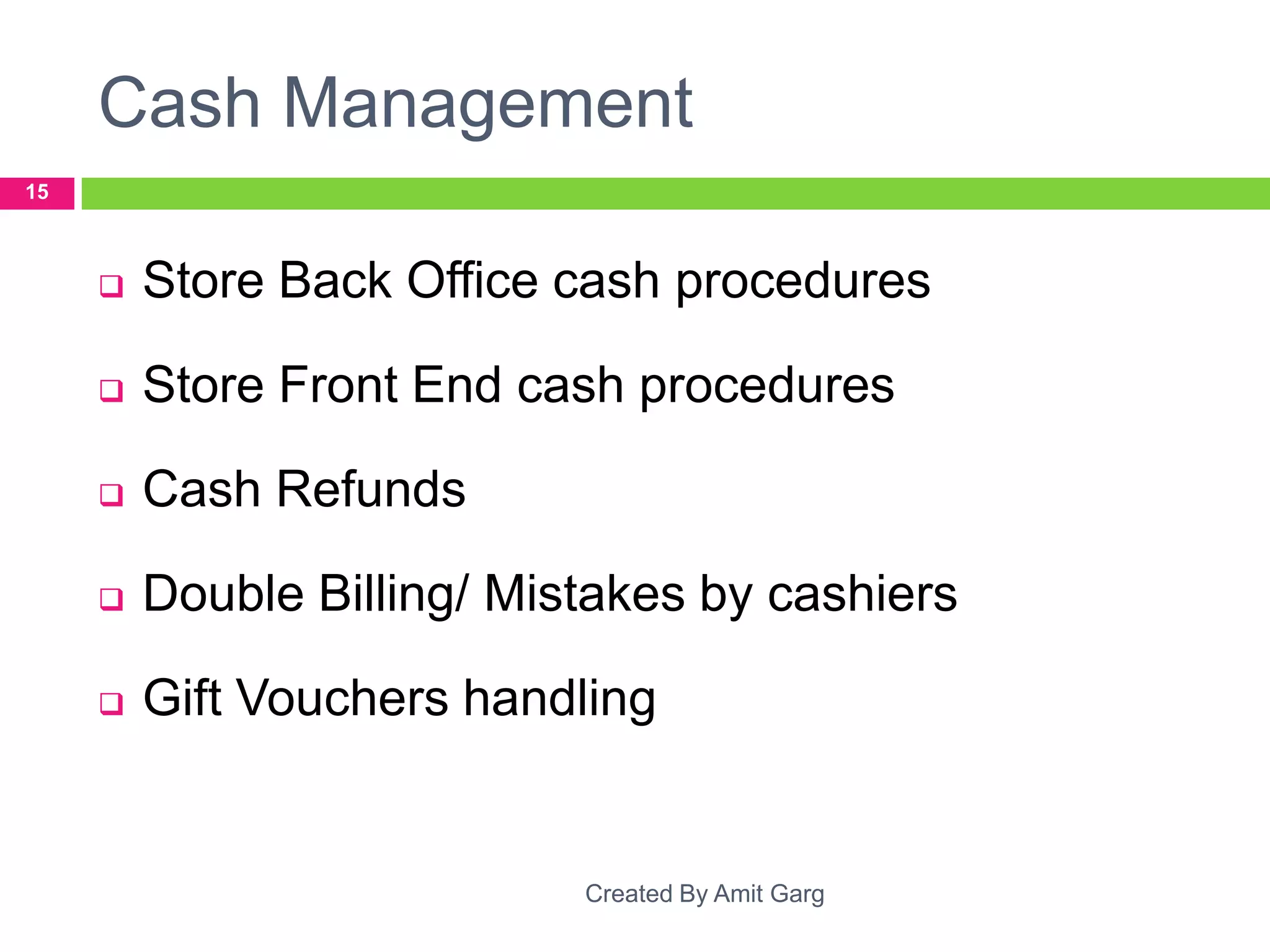 Retail Store Operations | PPTX