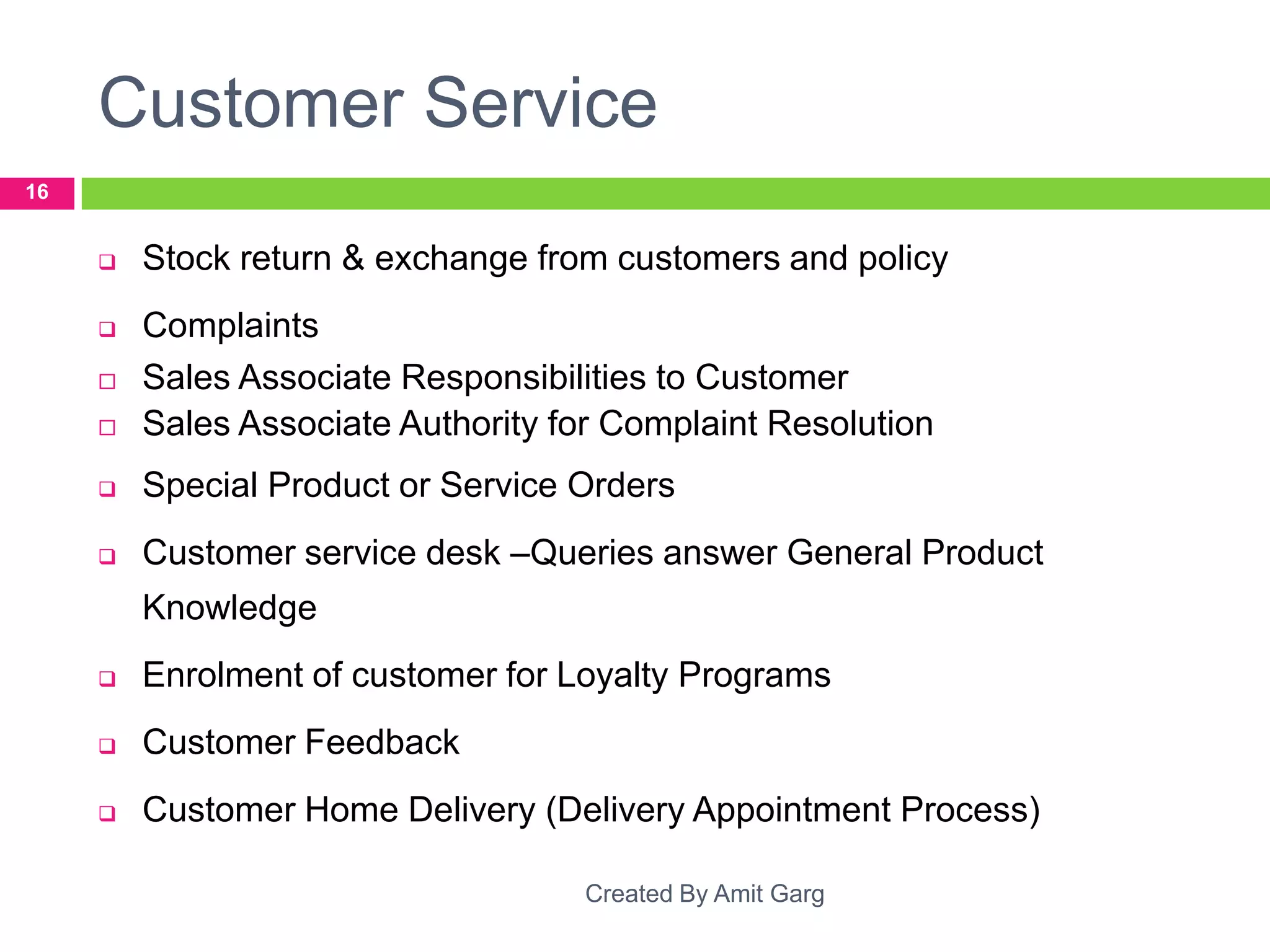 Retail Store Operations | PPTX