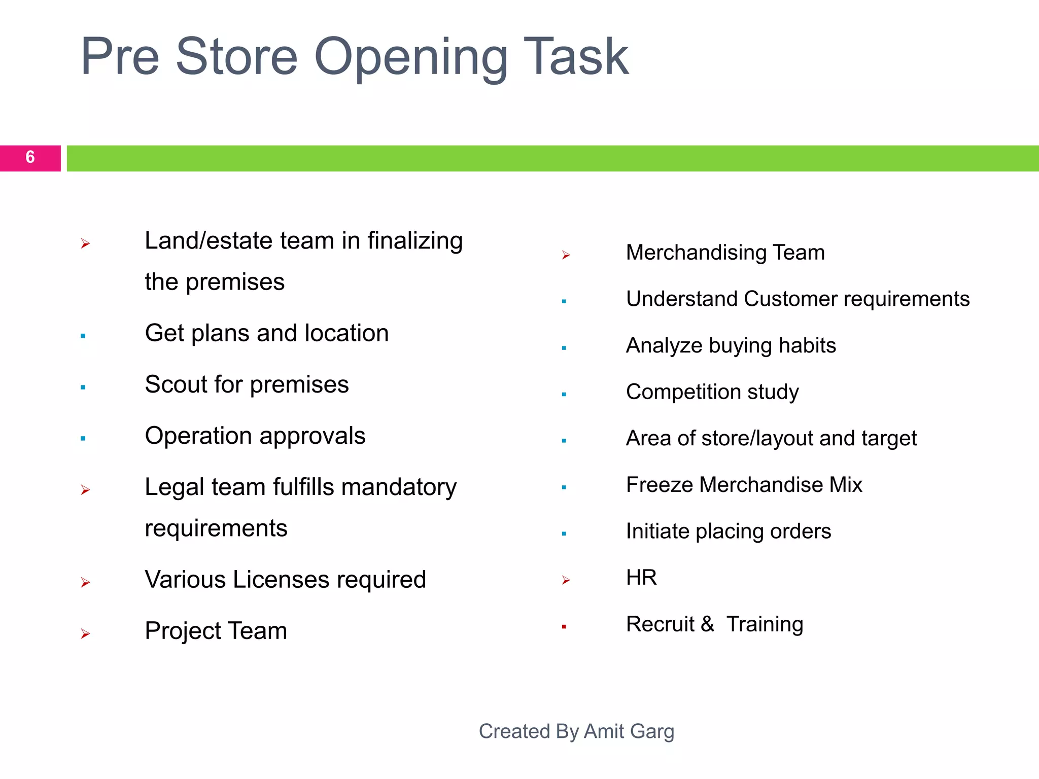 Retail Store Operations | PPTX