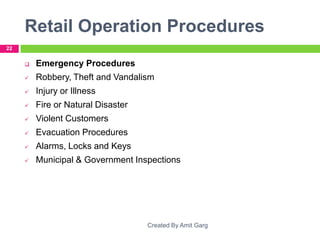 Retail Store Operations | PPTX