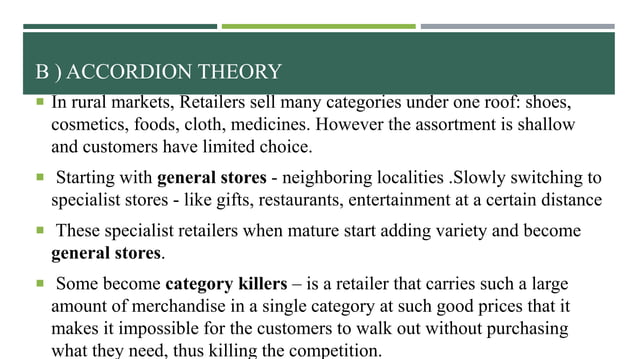 Retail theories | PPTX