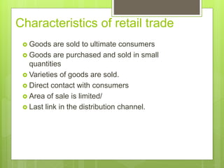 Retail trade | PPTX
