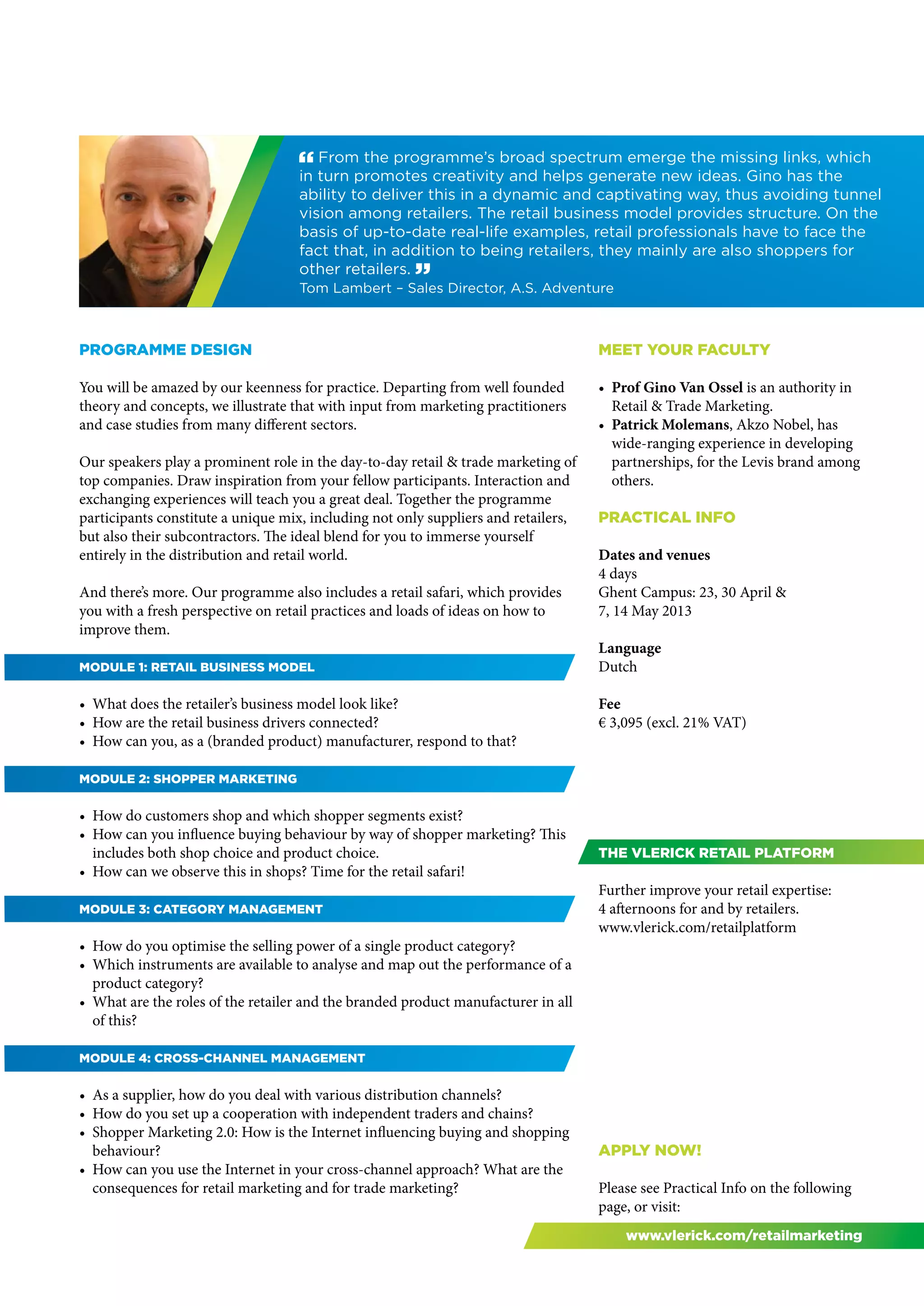 Brochure Retail & trade marketing | PDF