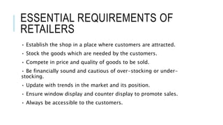 Retail tutorial | PPT