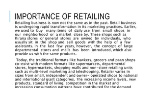 Retail tutorial | PPT