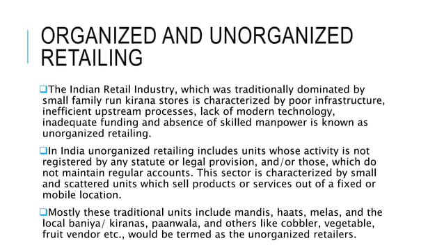 Retail tutorial | PPT