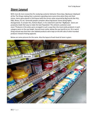 Big Bazaar Retail store visit by manpreet singh Digital | PDF