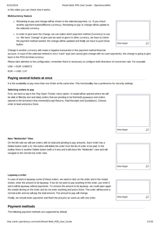 Retail web pos user guide openbravo | PDF