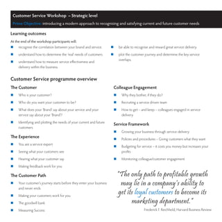 Retail Workshop Brochure | PDF