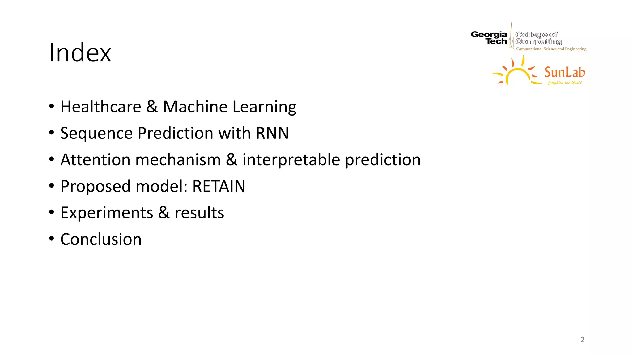 Interpretable deep learning for healthcare | PPT