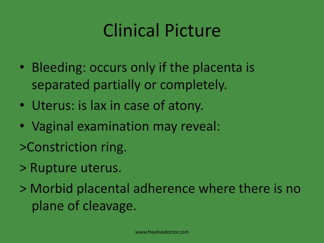 Retained placenta | PPTX | Pregnancy | Reproductive Health