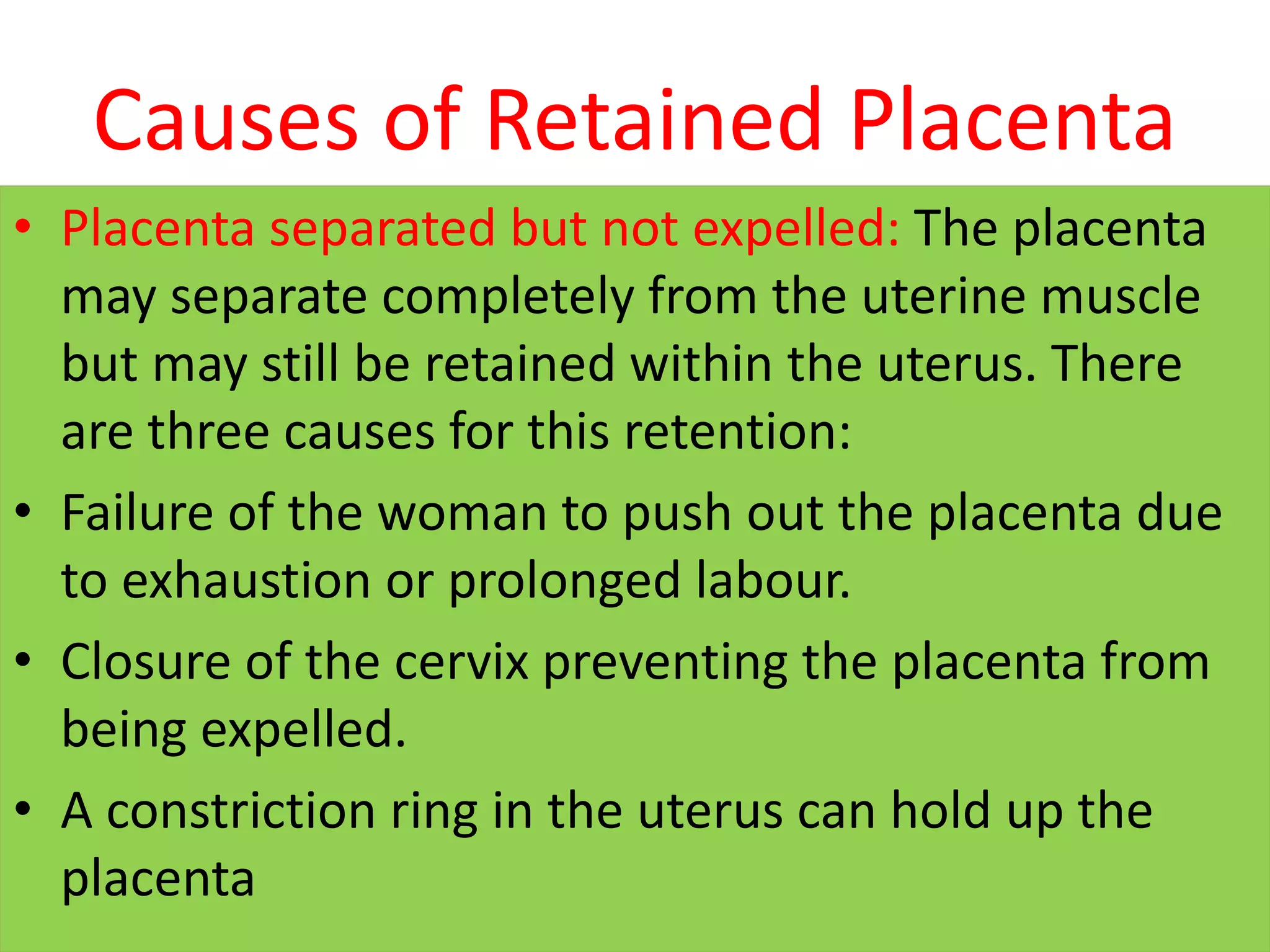 Retained placenta | PPTX
