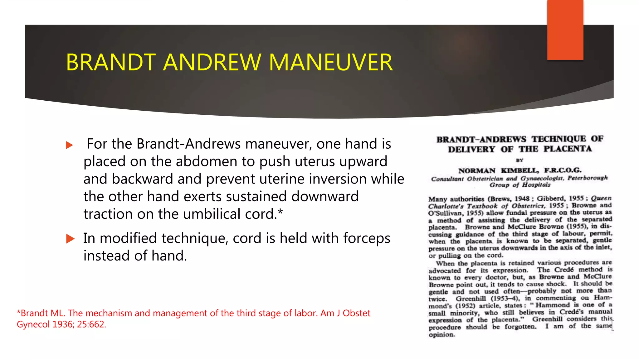 Retained placenta | PPTX